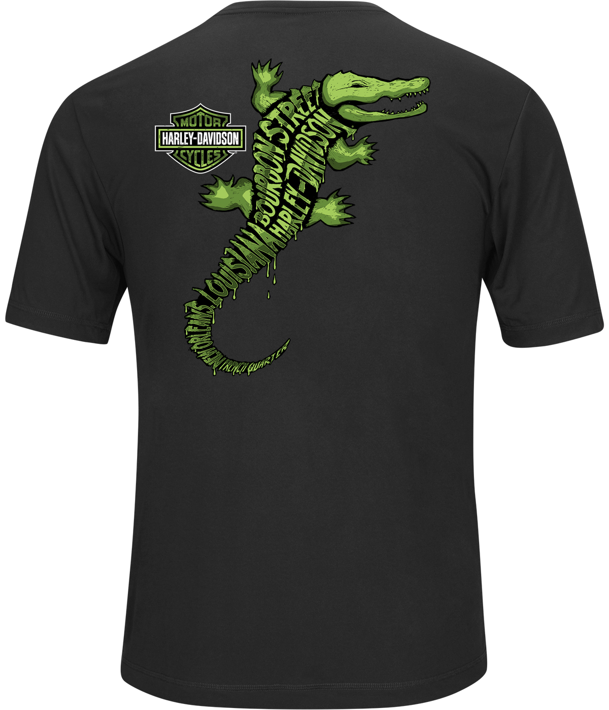 Lamp Crest Gator Men's Short Sleeve T-Shirt — Bourbon Street Harley ...